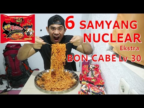 OMG!! | MUKBANG 6 Packs SAMYANG DOUBLE SPICY Ekstra BON CABE Lv 30