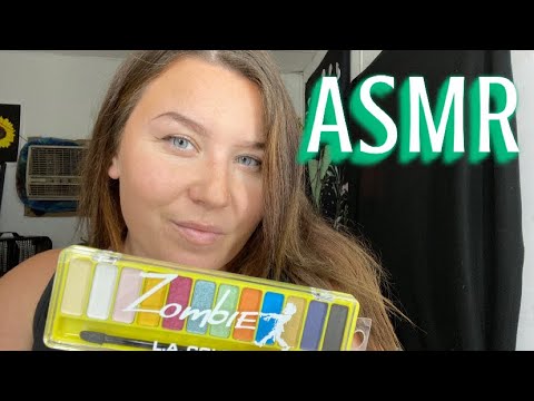 ASMR | Tapping & Tracing with long nails & whispering - YouTube
