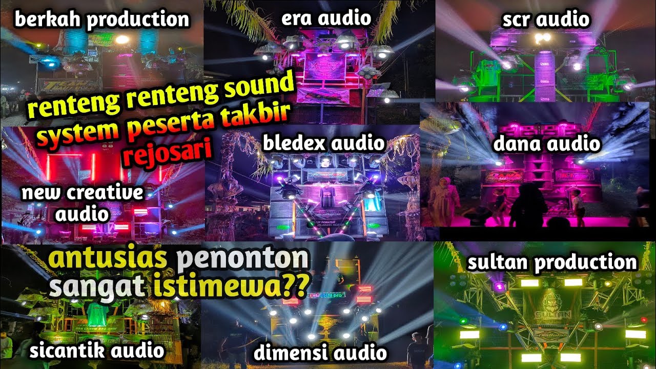 TAKBIR KELILING HOREG renteng" sound system menyambut HARI RAYA IDUL ...