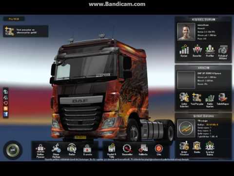 ets2 makaslar+hız+araba uçurma :D