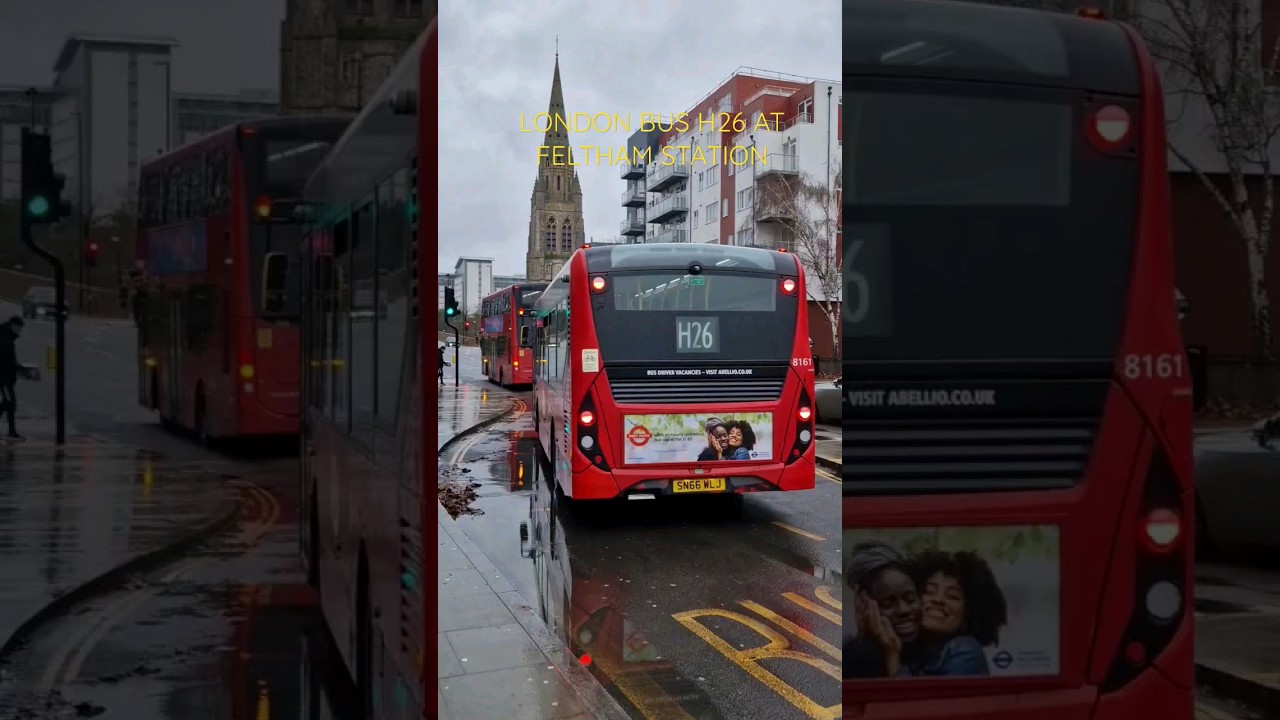 LONDON BUS H26 AT FELTHAM STATION - YouTube