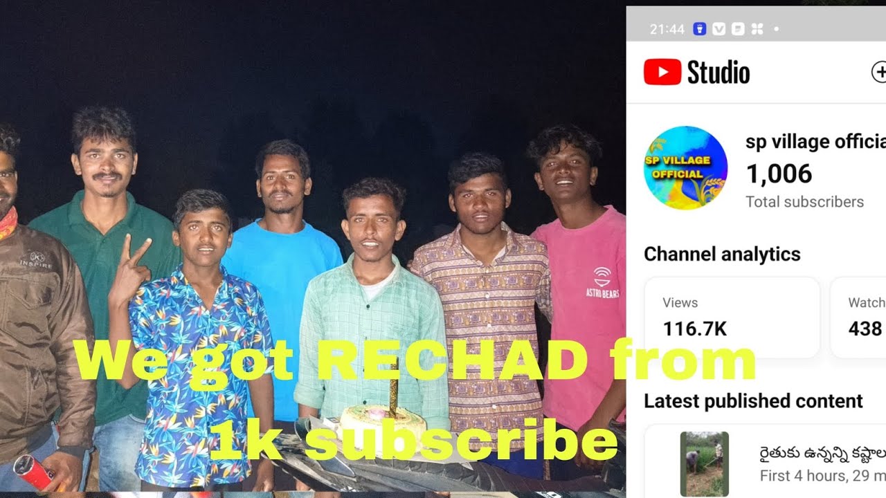 we are rechad from 1k subscribe celebration thank your support - YouTube