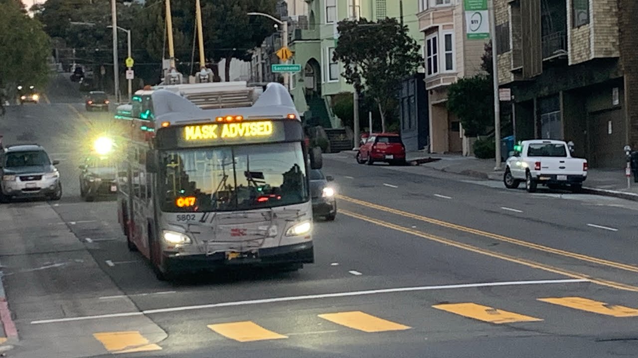 SF MUNI 2018 NFI XT40 5802 on route 24 Divisadero- Outbound to the ...