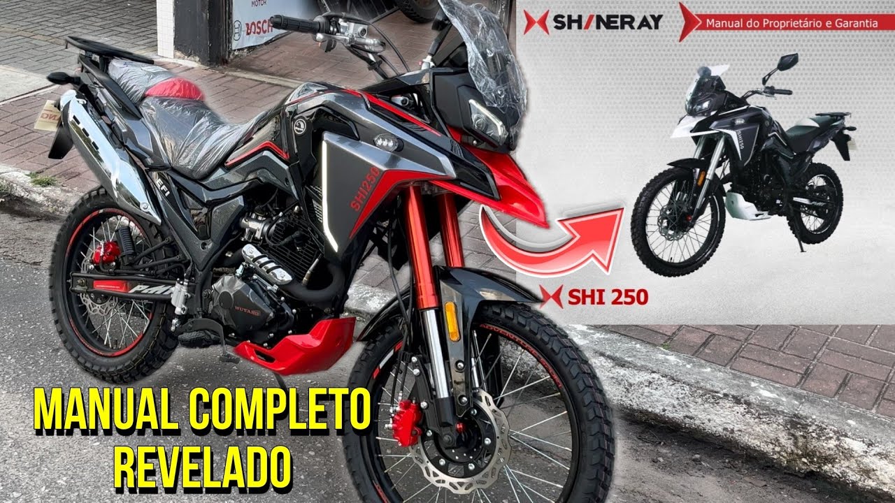 NOVA SHINERAY SHI 250 MANUAL COMPLETO E POSSÍVEL MOTOR REVELADO - YouTube