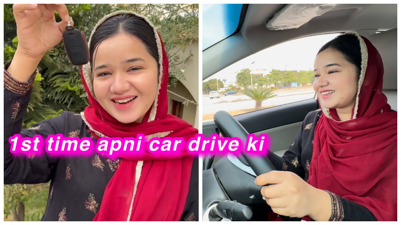 1st time apni car drive kar ky Kahn gyi | Sitara Yaseen new vlog - YouTube