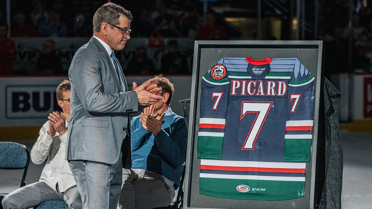 Michel Picard Jersey Retirement Ceremony | 2-19-22 - YouTube
