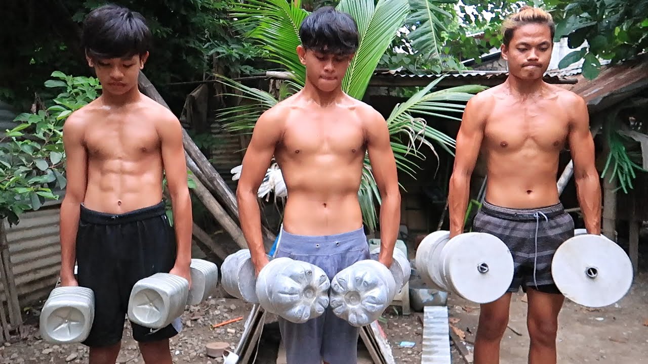 My Homemade Village Gym Shoulder Workout - YouTube