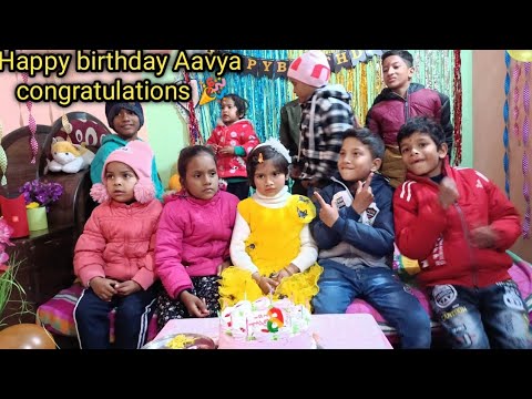 25 December Aavya birthday celebration 🎊 🎁 gifts unboxing #youtube # ...