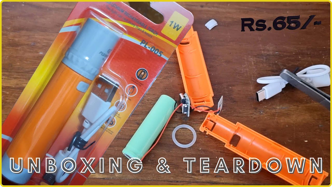 Plsupreme mini pocket rechargeable 1w torch light || only 65 rupees ...