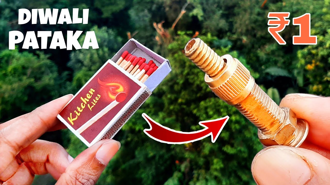 Diwali Cracker Using Bicycle Valve & Matches - How To Make || Diwali ...