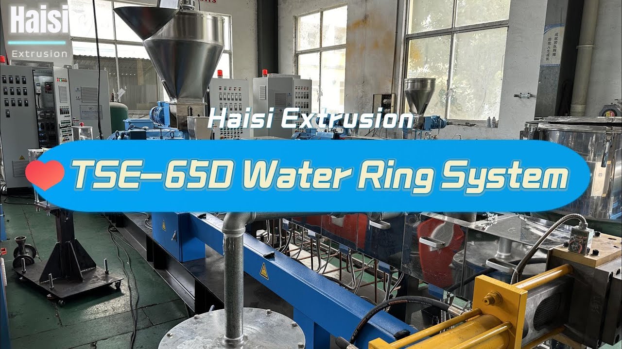 TSE 65D Water Ring System Trial Run #masterbatch #extrudermachine # ...