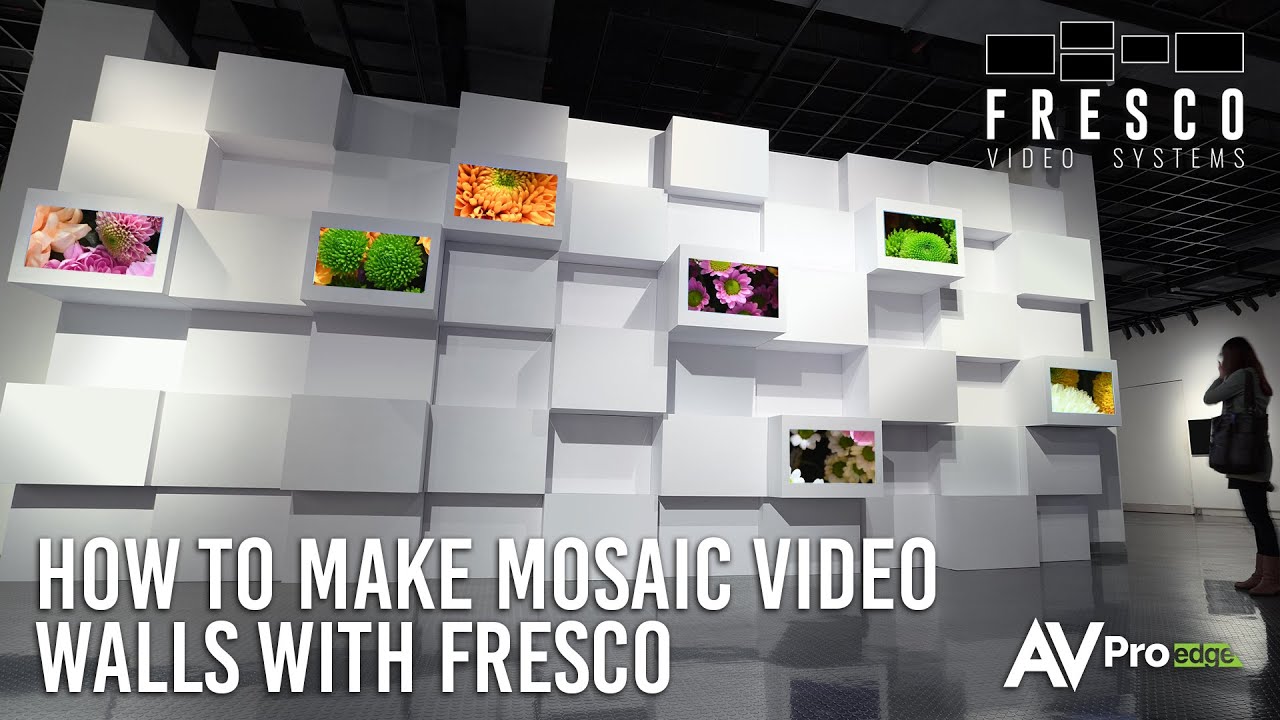 Fresco Custom Mosaic Video Wall Software - YouTube