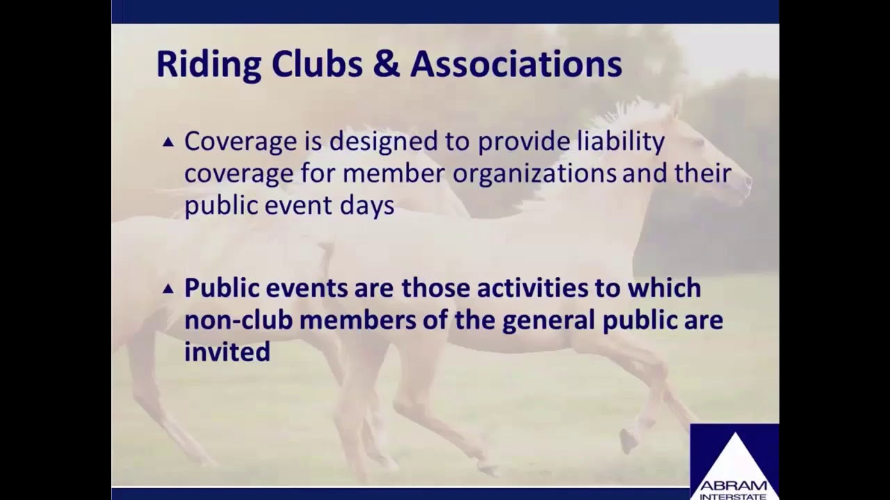 Equine Insurance Webinar recording 2019 - YouTube