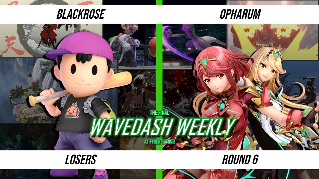 Wavedash Weekly 72 - BlackRose (Ness) vs. Opharum (Pyra/Mythra) - Losers Round 6 - YouTube