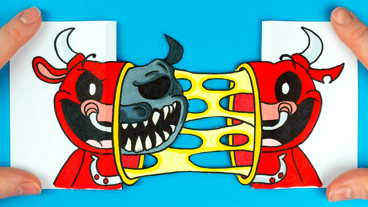 PAPER CRAFT & DRAWING SPOOKY BULLY BULLITO from SMILING CRITTERS - YouTube