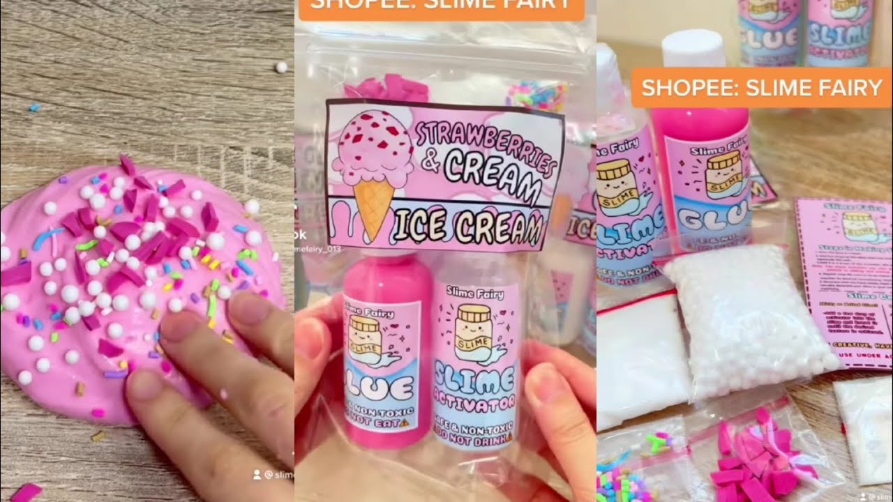 ICE CREAM MINI SLIME KIT BY SLIME FAIRY - YouTube