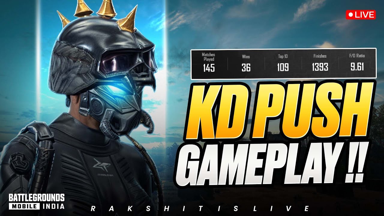 KD PUSH GAMEPLAY START 🫣🫣||RAKSHIT IS LIVE|| - YouTube