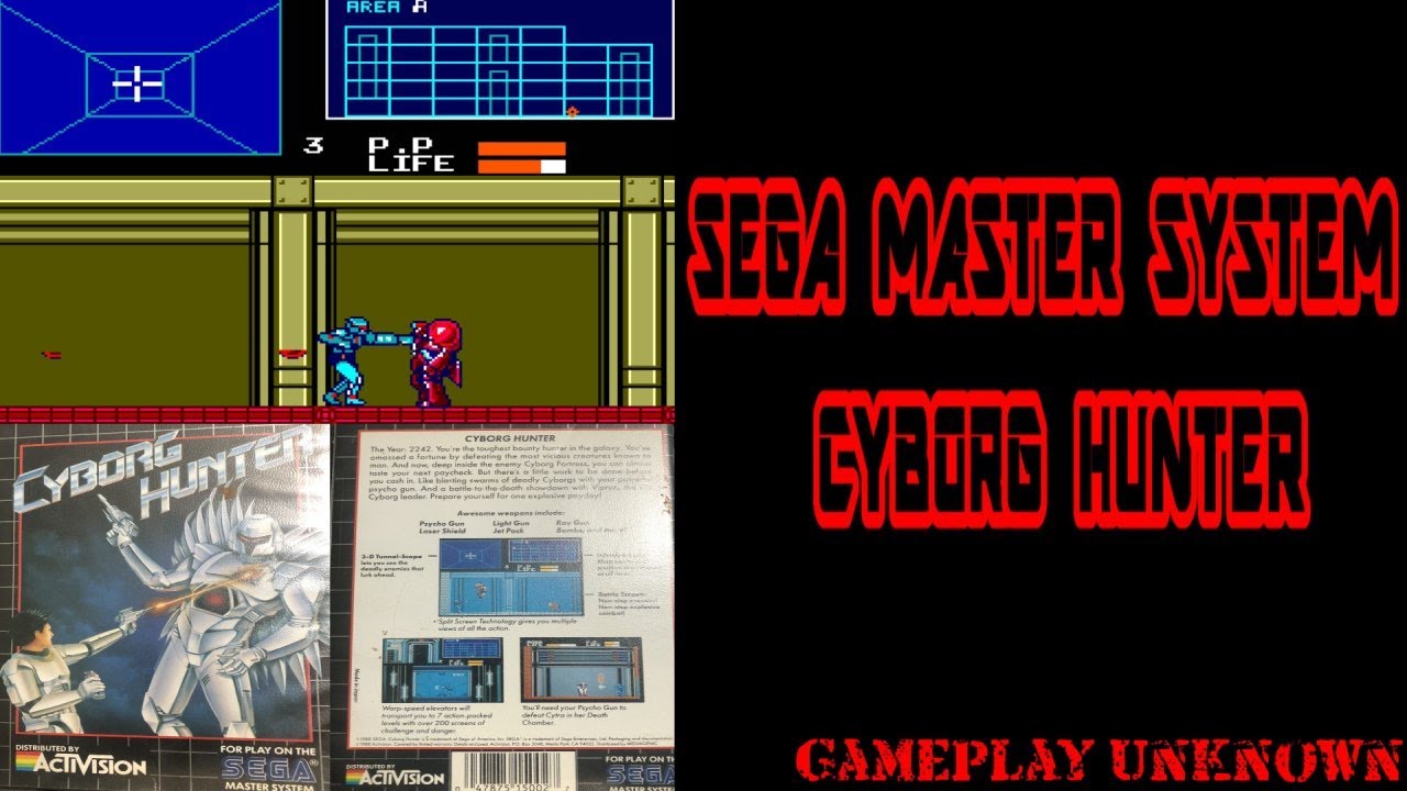 Gameplay Unknown AKA Cyborg Hunter Sega Master System - YouTube