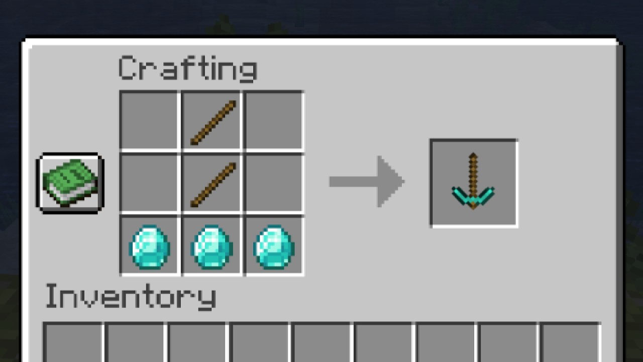 How to Craft a Diamond Pickaxe - YouTube