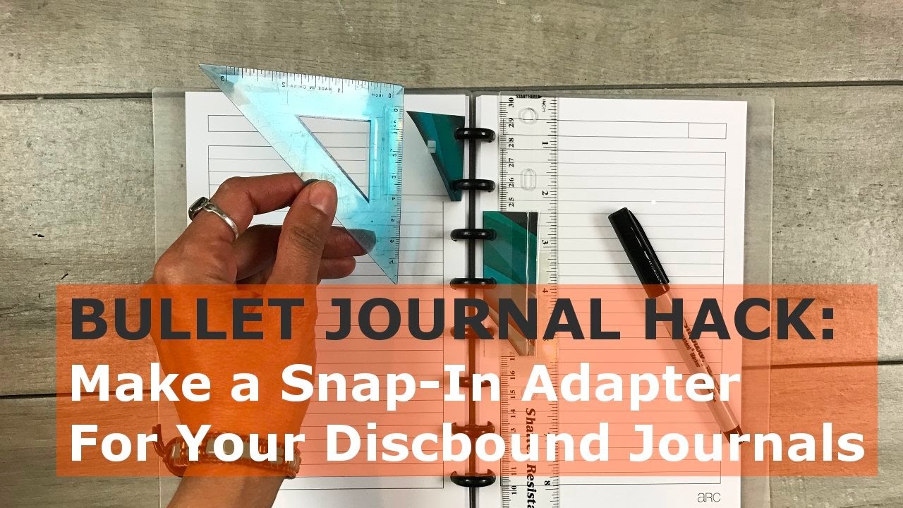 Bullet Journal Hack: How To Make Snap In Adapters for Disc Bound ...