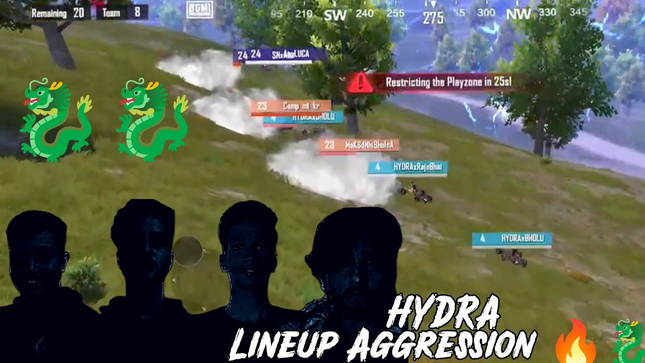 Hydra Lineup Is On Fire 🔥 | Hydra lineup aggression | Hydra RajuBhai ...