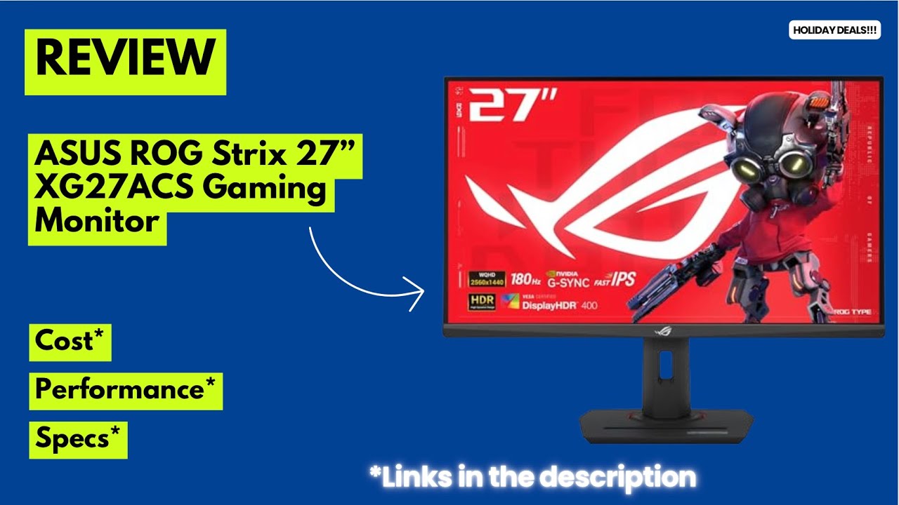 ASUS ROG Strix XG27ACS Review – 27” QHD 180Hz HDR Gaming Monitor 1ms ...