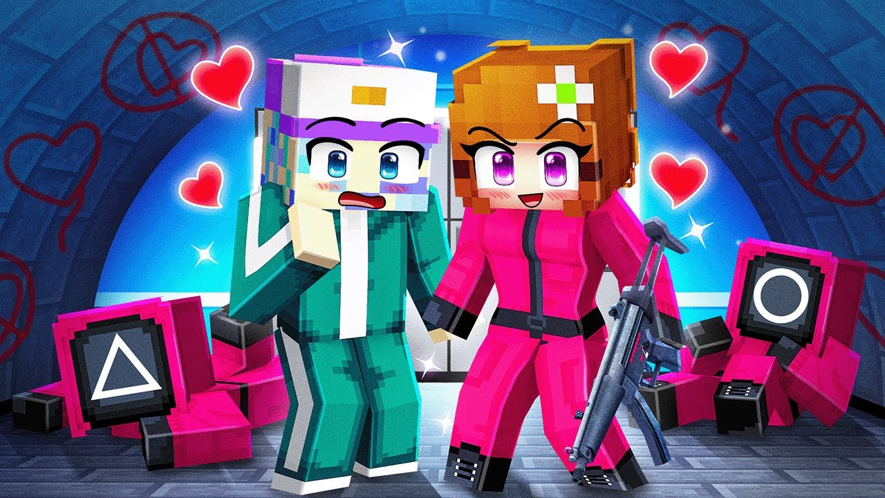 Anne PINK SOLDIER and Dash LOVE STORY in Squid Games - YouTube
