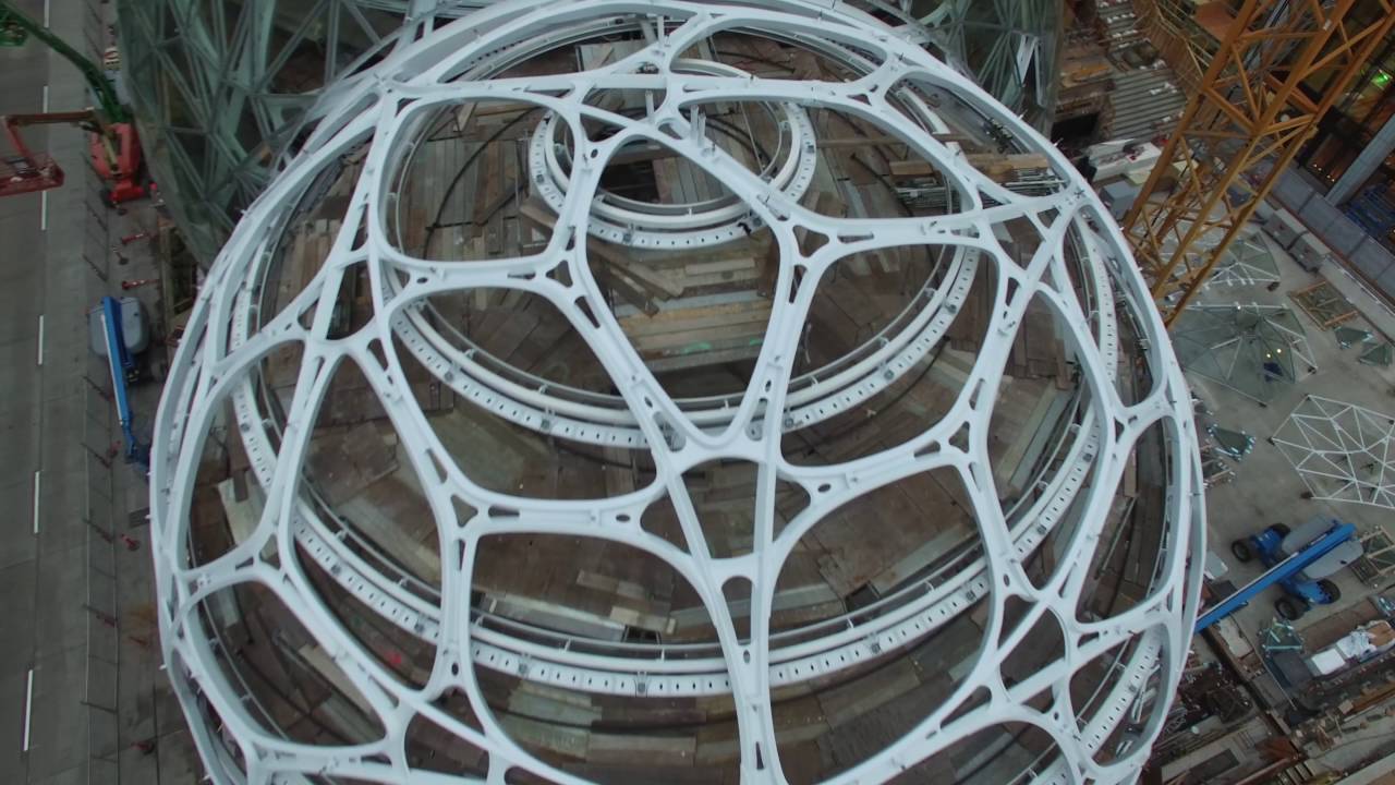 Amazon's Spheres and Towers - YouTube