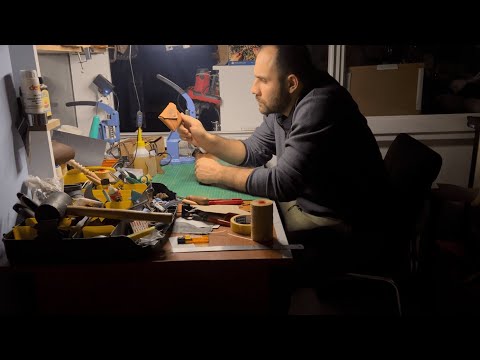 Gerçek Deri Kartlık Yapımı | El Yapımı Deri Cüzdan Atölye Videosu