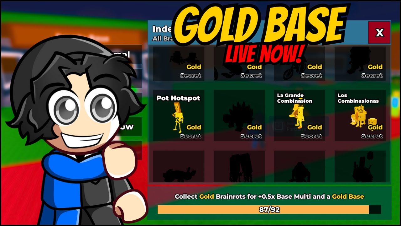 🔴Live! - NOT ENDING TILL WE GET GOLD BASE in Steal a Brainrot! - YouTube