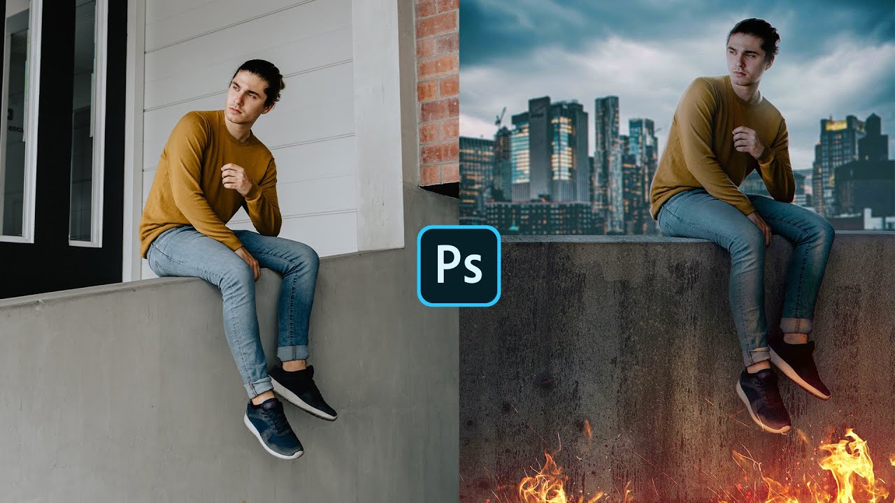 Photoshop Manipulation - Above the Fire 🔥 (Speed Art) - YouTube