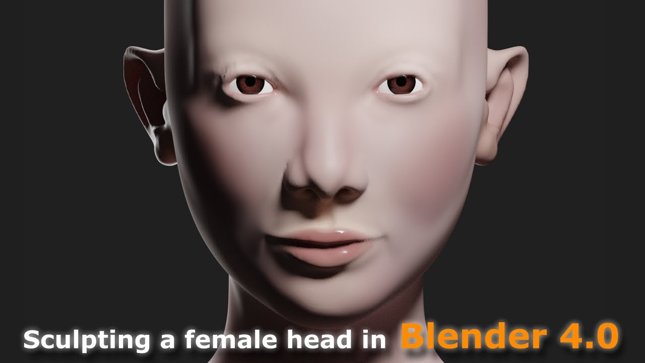 Blender 4.0 Head Sculpting: Female Head. - YouTube