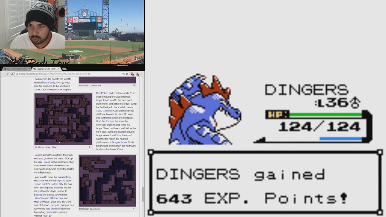 (Johto 2nd Round) MT. Mortar (Pokemon Crystal #24) - YouTube