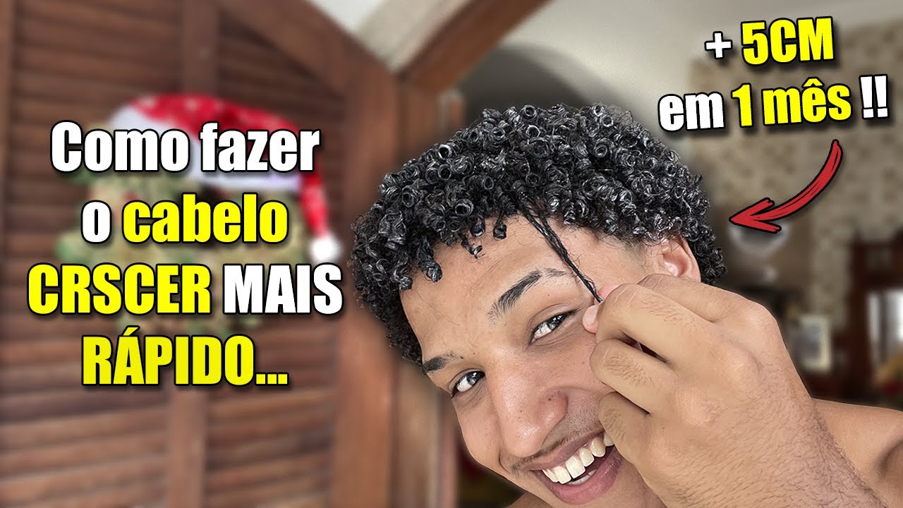 COMO FAZER O CABELO CRESCER MAIS RAPIDO - YouTube