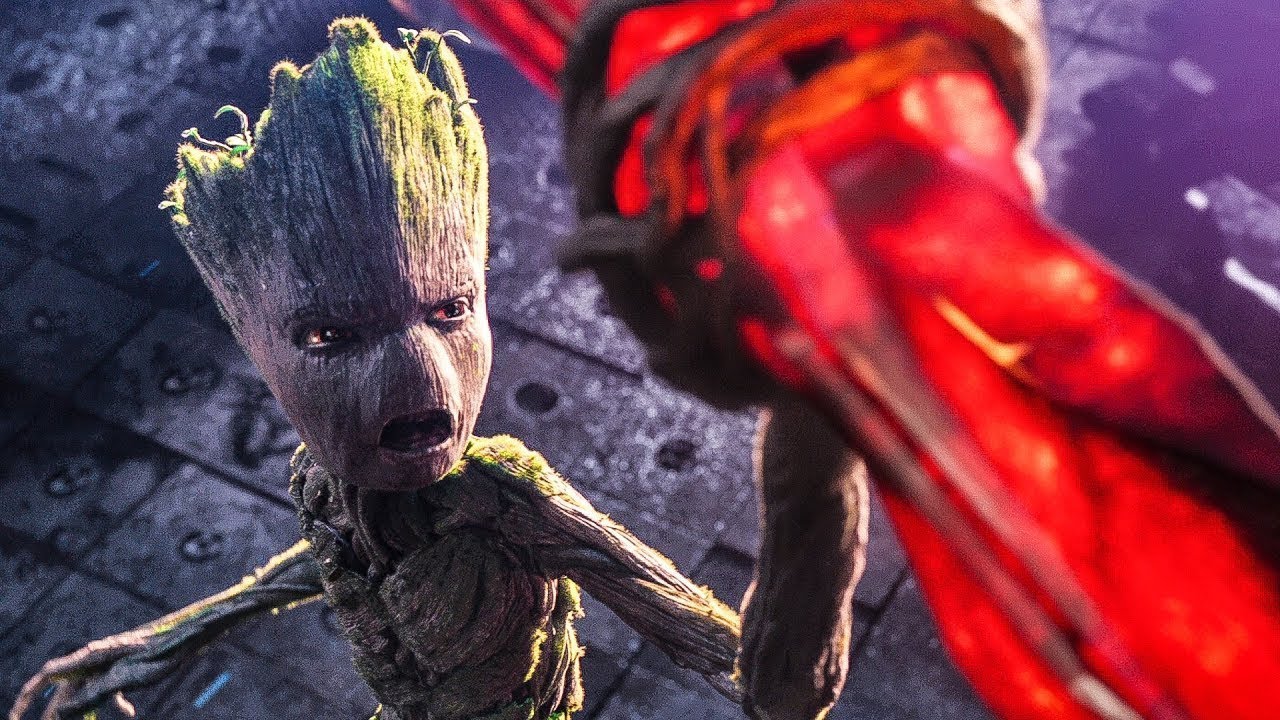 Groot Making Stormbreaker Scene Avengers Infinity War Youtube