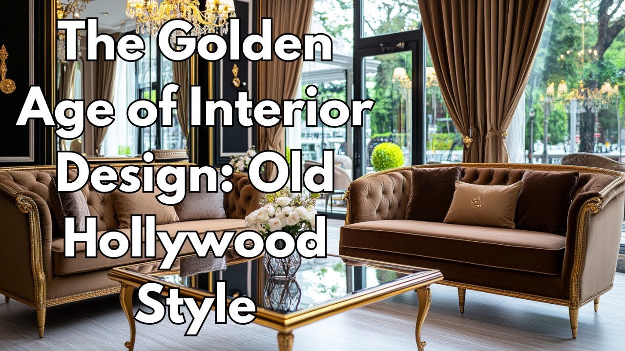 The Golden Age of Interior Design: Old Hollywood Style - YouTube