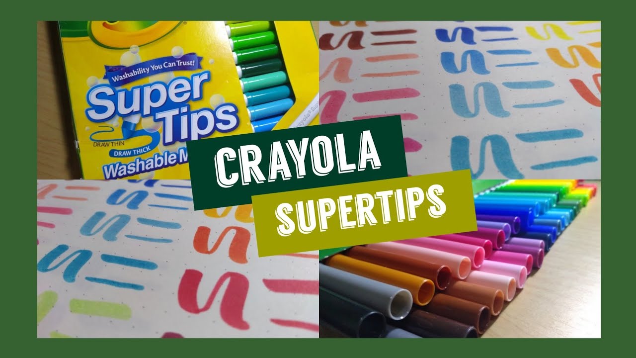 Crayola Supertips 50's Swatches (Philippines) | imaartsy - YouTube
