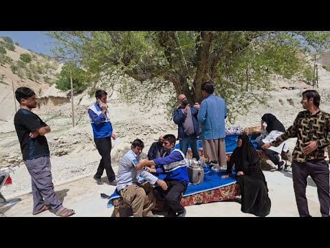 Today, everyone gathered in one place; the arrival of health officials made everyone curious!