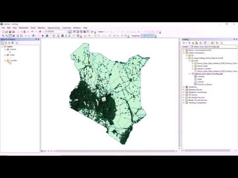 Adding Vector Data to ArcMap ~ ArcGIS Desktop - YouTube