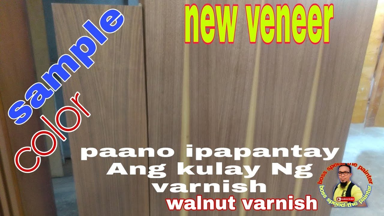 Paano mag varnish ng walnut veneer gamit ang Walnut woodstain.. varnish ...