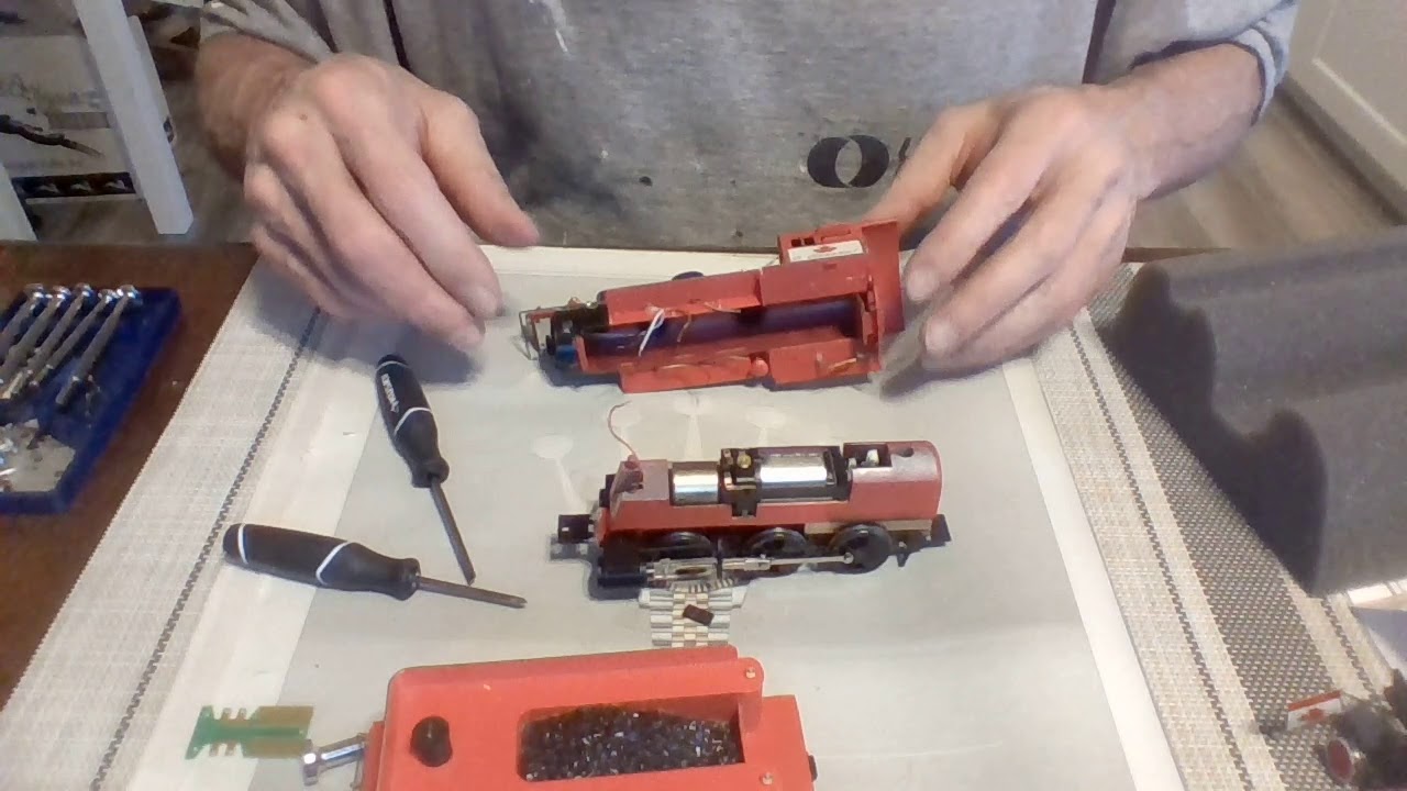 dcc decoder install into an on30 locomotive 2-6-0 - YouTube