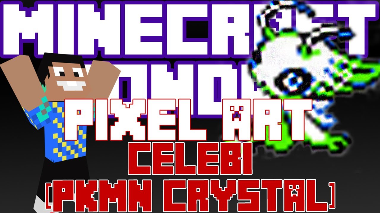 Minecraft Monday | Xbox | Pixel Art - CELEBI (PKMN Crystal) - YouTube