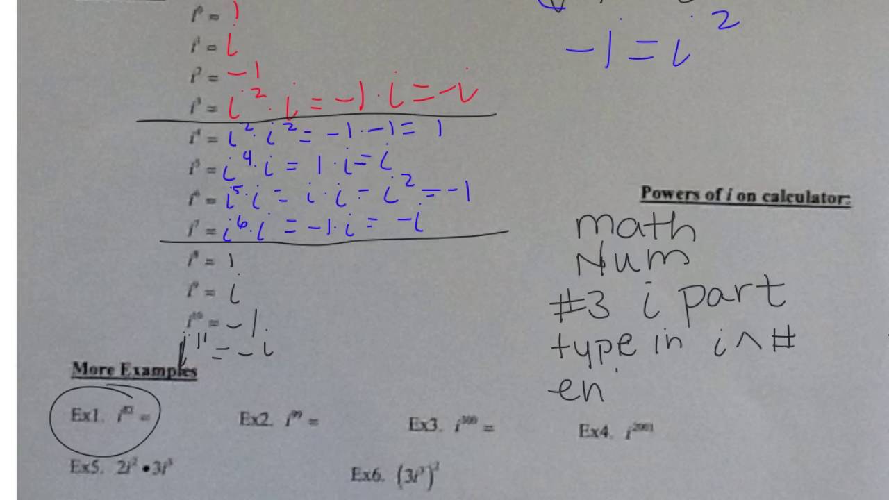 powers of i - YouTube
