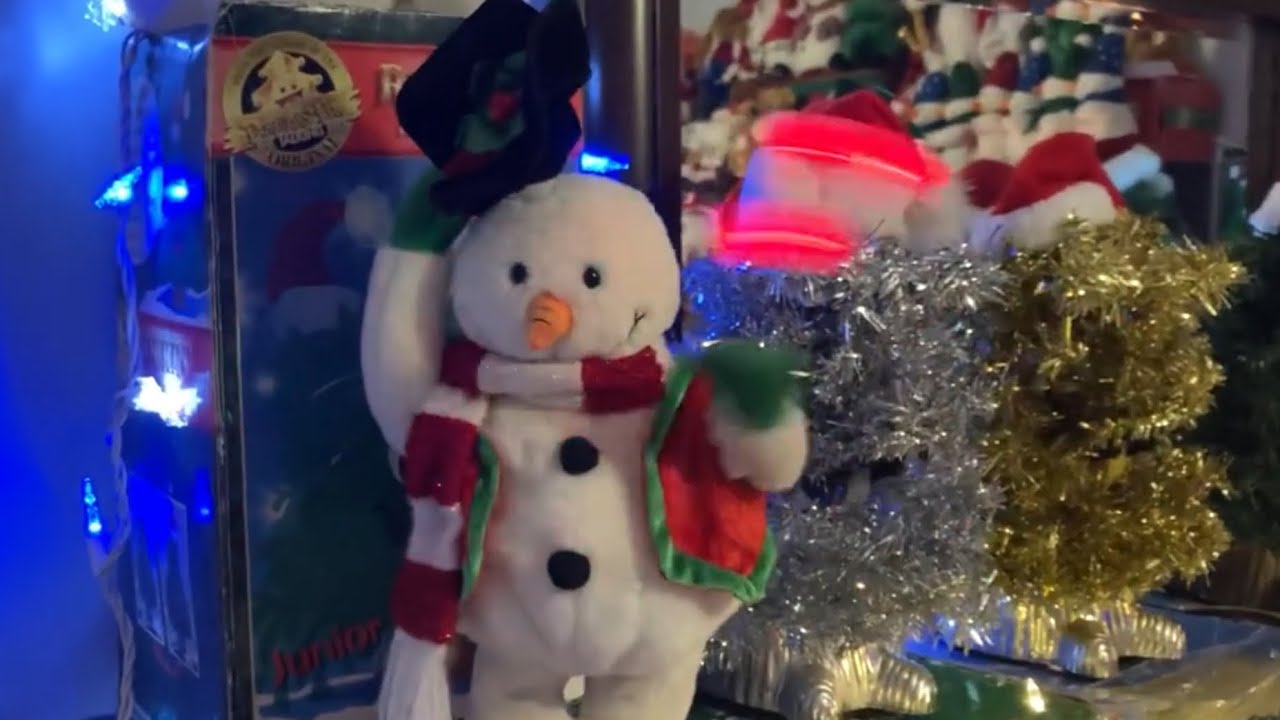 Gemmy 2006 - Mini Red Spinning Snowflake Snowman (Read Description ...