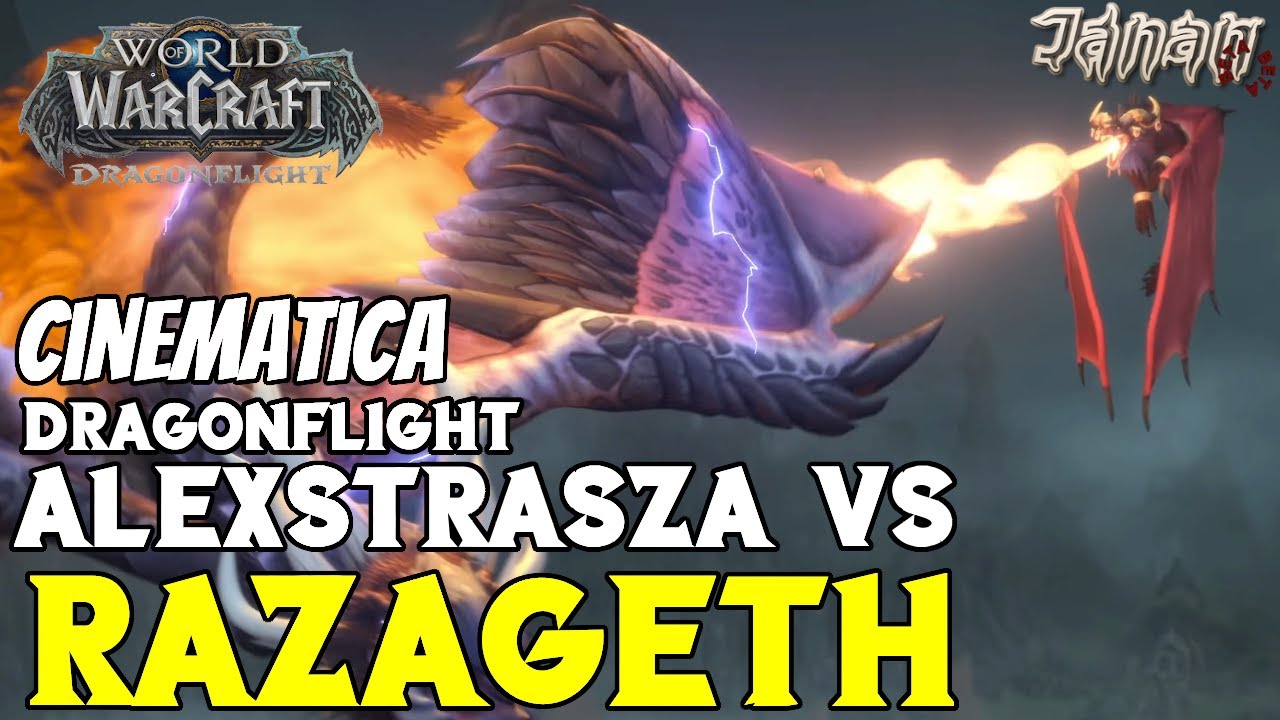 WoW DRAGONFLIGHT | Cinemática "Alexstrasza contra Razageth" - YouTube