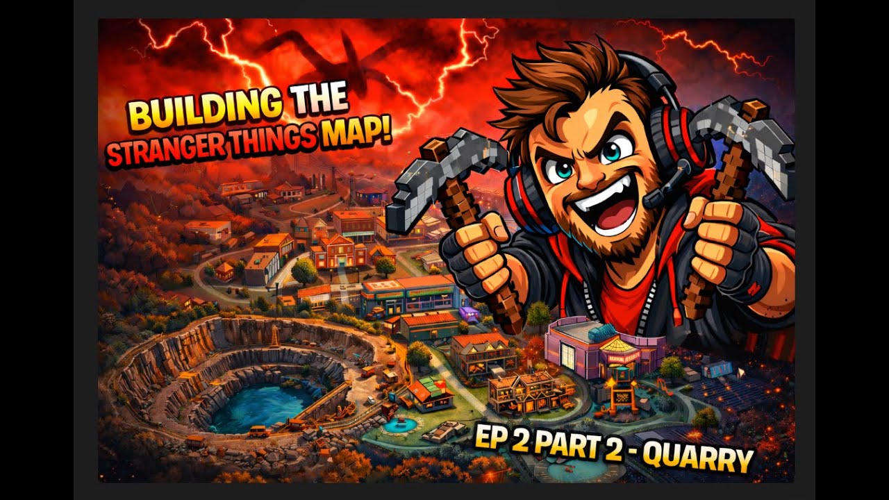 EP2 Part 2 🔴 The Quarry 🔴 Building the Stranger Things Hawkins Map from ...