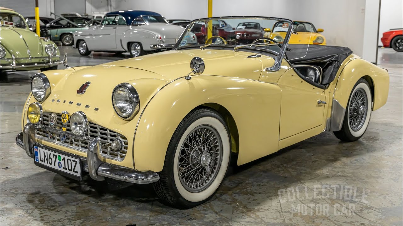 RARE 1957 Triumph TR3A - Collectible Motorcar of Atlanta - YouTube
