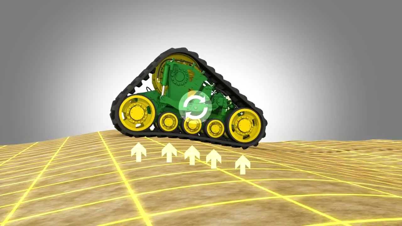 John Deere Combine Tracks Animation - YouTube