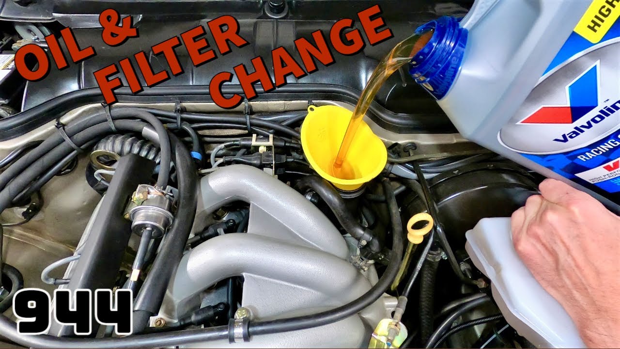 Porsche 944 – Engine Oil & Filter Change Tutorial - YouTube