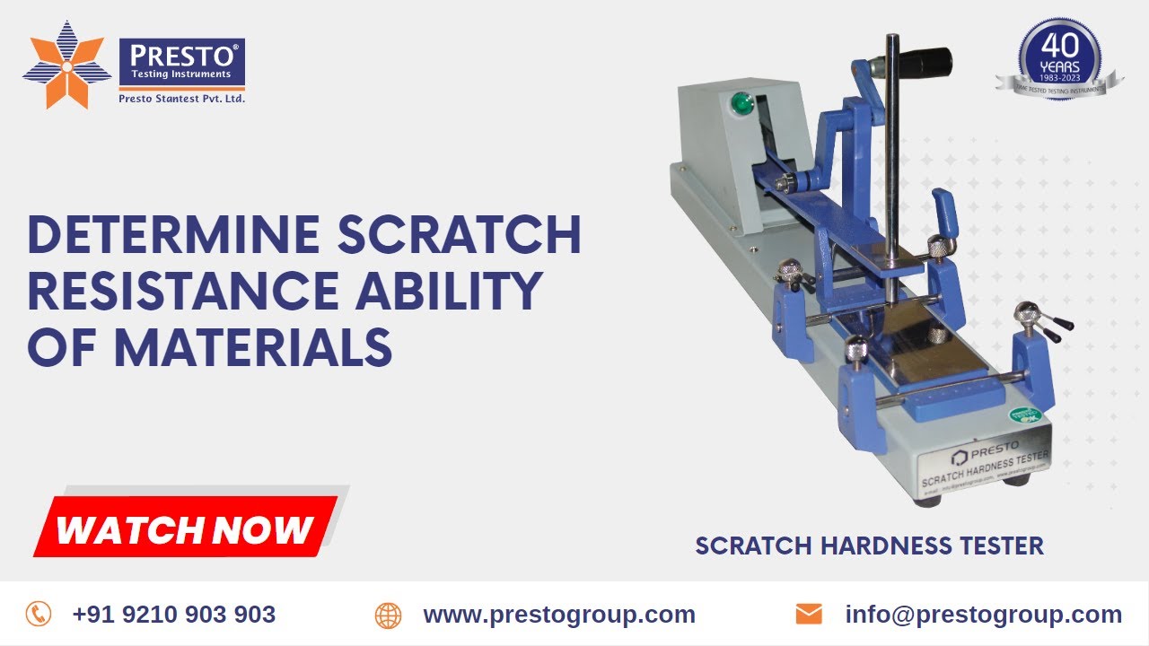 Scratch Hardness Tester - Hand Operated | स्क्रॅच हार्डनेस टेसटर के ...